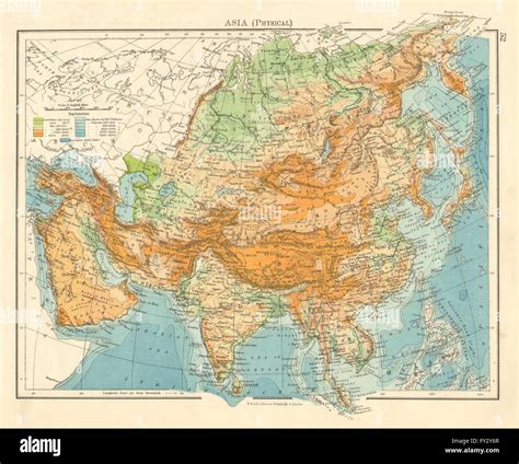 Of Map Asia Physical