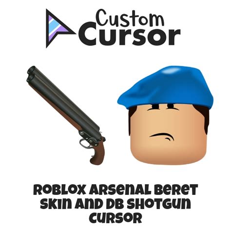 Roblox Arsenal Beret Skin And Db Shotgun Cursor Custom Cursor
