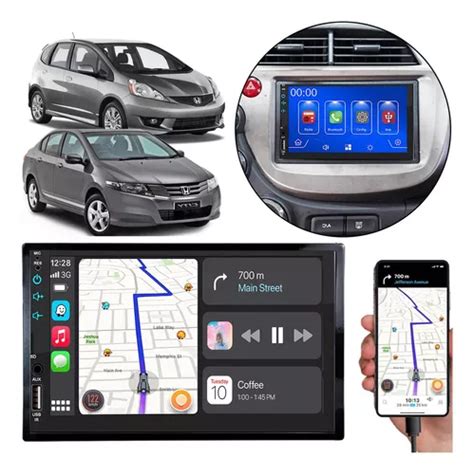 Kit Multimidia 7 Polegadas Honda Fit City 09 10 11 12 13 14 Parcelamento Sem Juros
