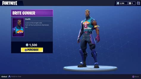New “brite Gunner” Skin Male Brite Bomber Outfit Fortnite Battle
