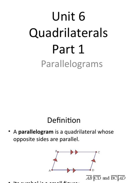 Parallelograms Theorems Pdf Rectangle Perpendicular