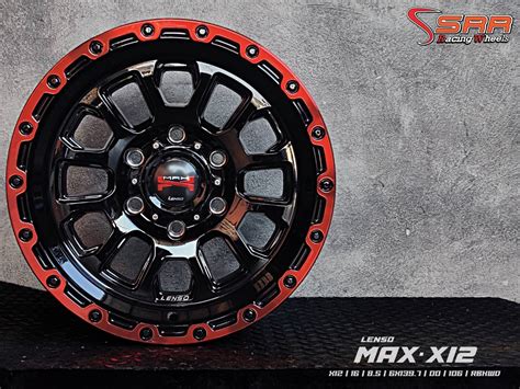 ล้อlenso Max12 ขอบ16 ล้อขอบ16 แนว ออฟโรด มี3สีให้เลือก Lenso Max