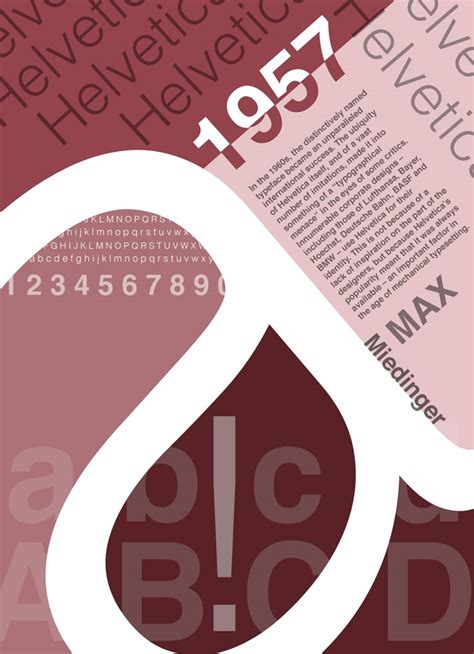 Max Medinger Helvetica Typography Poster