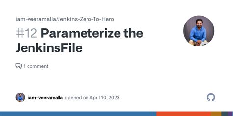 parameterize the jenkinsfile · issue 12 · iam veeramalla jenkins zero