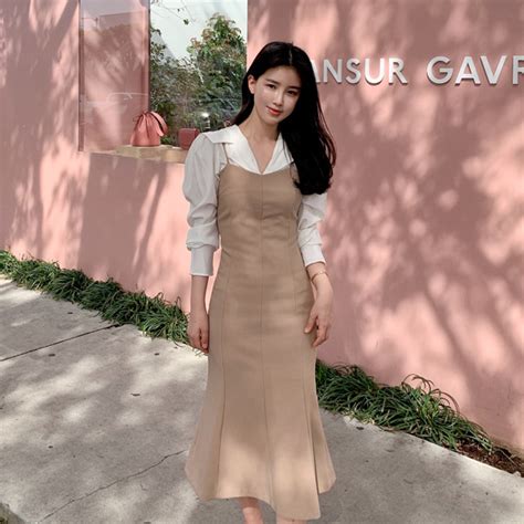 베니토 7천장돌파 메이즈 원피스브이넥뷔스티에나시롱머메이드끈데일리룩오피스룩하객룩