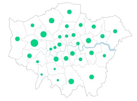 Proportional Symbol Map Map Catalog Range Graded Proportional Circle