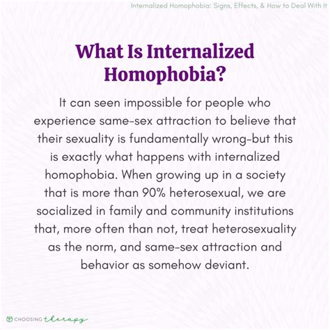 How To Deal With Internalized Homophobia