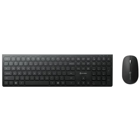 Alogic Echelon Usb C Rechargeable Wireless Mouse And Keyboard For Windows Black Askbt3wc Mwave