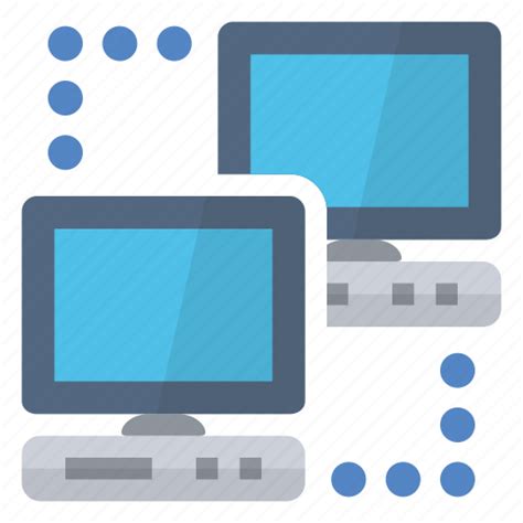 Computers Connected Connection Hardware Link Network Icon Download On Iconfinder
