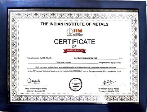 Dr Suryakanta Nayak On Linkedin Tatasteel Iimatm2024 Conference Mildsteel Corrosion