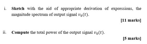 Solved An Amplitude Modulator Is Shown In Figure Q2 A The