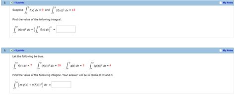 Solved Find The Value Of The Following Integral Let The