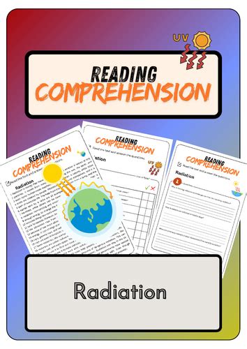 Reading Comprehension Radiation Solutions Teaching Resources