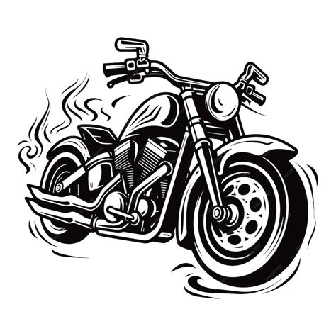 Ilustración De Vector De Moto Vector Premium