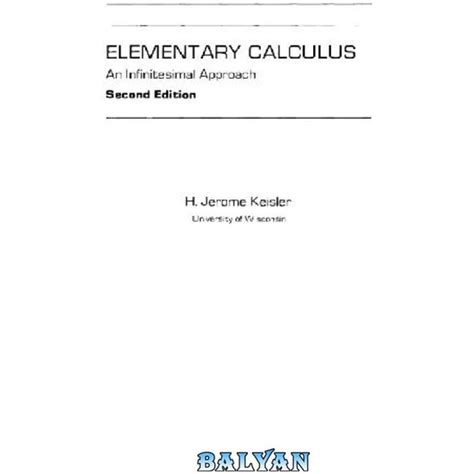 خرید و قیمت دانلود کتاب Elementary Calculus ترب