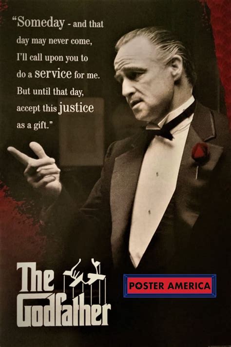 The Godfather With Quote Reproduction Poster 24 X 36 Marlon Brando S