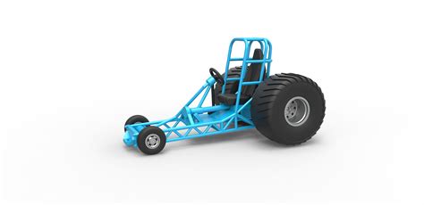 3d File Diecast Chassis Of Mini Rod Pulling Tractor Scale 1 To 25 🚜・3d Printable Design To