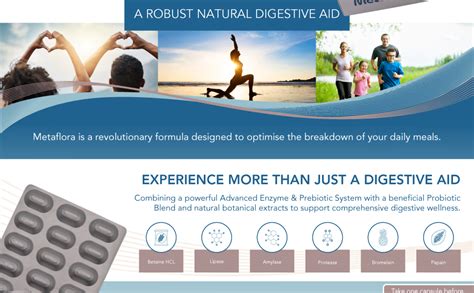 Metaflora 3 In 1 Complete Digestive Enzymes And Probiotics Supplement