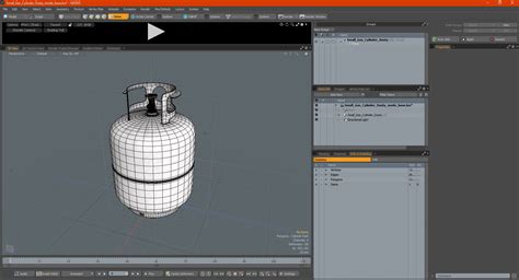 Small Gas Cylinder Dusty 3d Model 29 3ds Blend C4d Fbx Max Ma
