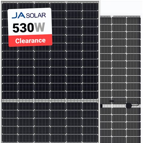 Ja Solar 530w Solar Panel 144 Cell Bifacial Jam72d30mb Clearance A1