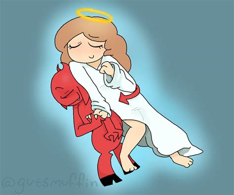 Angel And Imp My Ocs By Gutsmuffin On Deviantart
