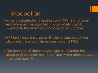 X Ray Photoelectron Spectroscopy Ppt