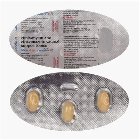 Clindamycin And Clotrimazole Vaginal Suppositories At ₹ 174 Box Khamla Nagpur Id 2854681651030