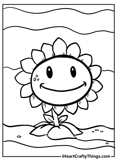 Plant Vs Zombie Coloring Pages Characters