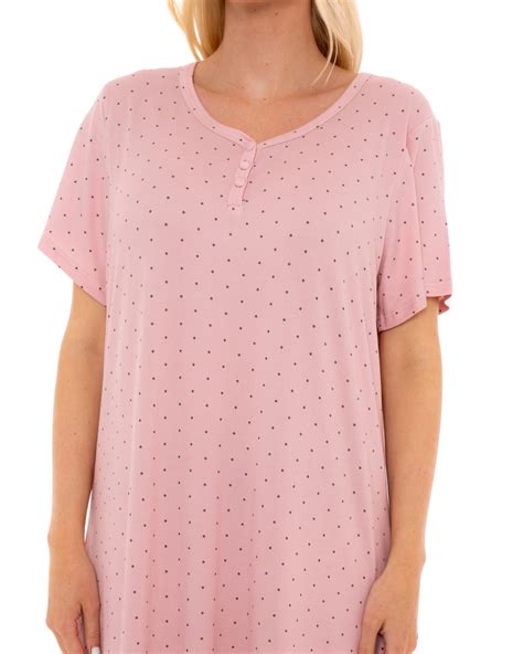 Long Plus Size Luxury Soft Touch Jersey Nightshirt Suzy And Me Collection