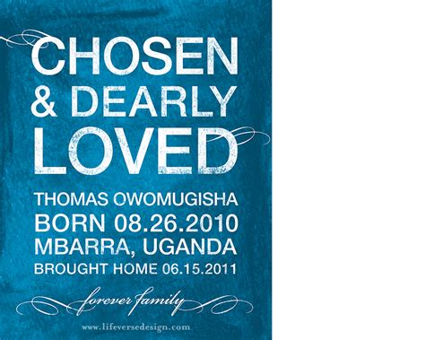 Personalized Adoption Art Life Verse Design