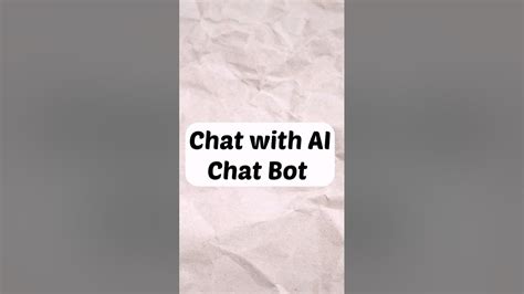Chat With Ai Chat Bot Shorts Chtbot Aichatbot Aibot Chat Chatwithaibot Ytshorts