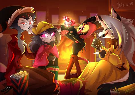 Pin By Ashley On Helluva Boss Stolas X Blitz Boss Wallpaper Hotel