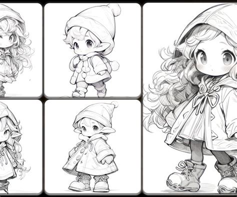 Artstation 200 Pencil Drawings Of Manga Chibi Gnome Full Body