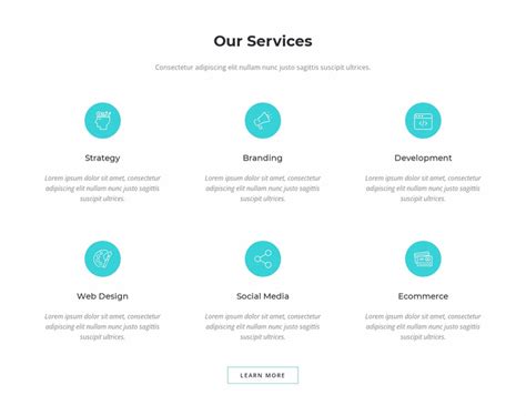 Our Services Website Template