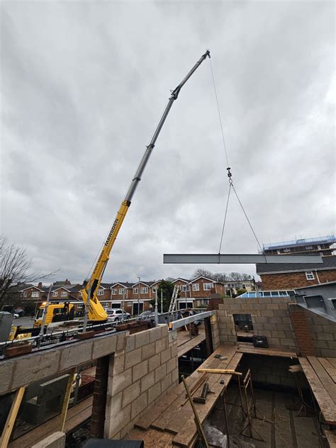 Steelwork For An Open Plan Kitchen And Dinning Room In A New House