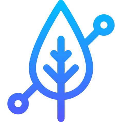 Leaf Basic Gradient Lineal Color Icon