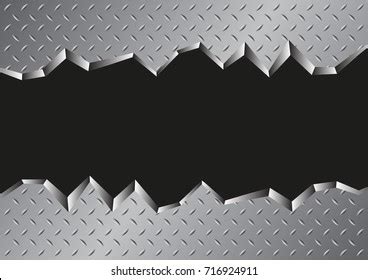 Jagged Metal Background Stock Vector Royalty Free 716924911