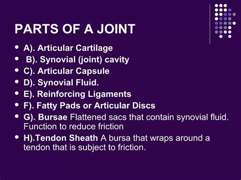 Classification Of Joints Ppt