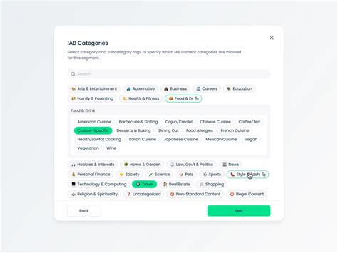 Сlean Category Selection Ui By Eugene Salov On Dribbble