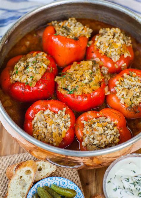 Stove Top Stuffed Peppers Recipe With Ground Beef 60 Photos