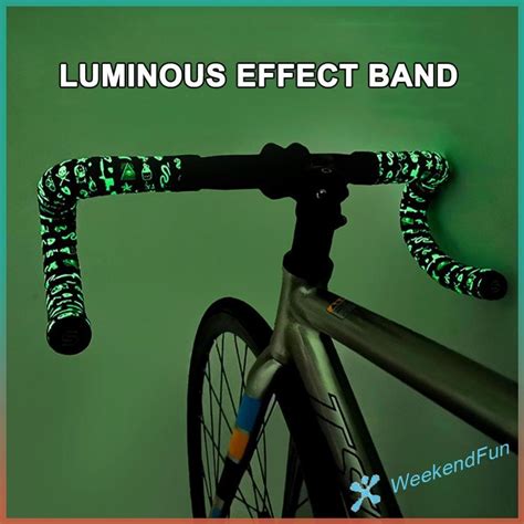 We★ 1 Pair Road Bike Shock Absorbing Handlebar Strap Fluorescence Glow