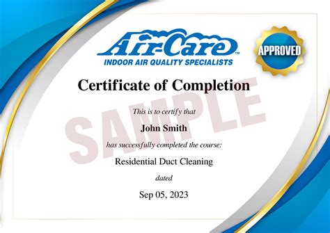 Duct Cleaning Certification