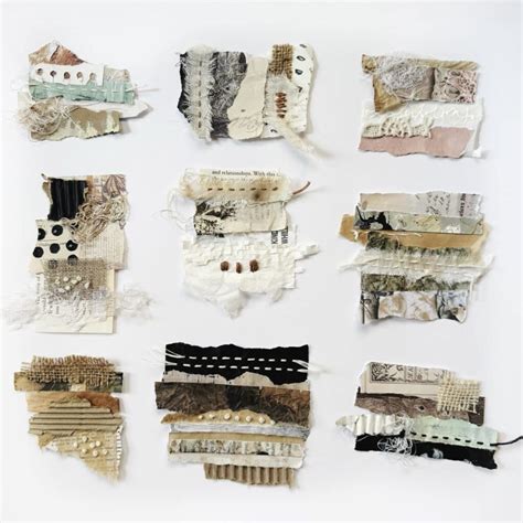 Create 50 Mixed Media Collage Clusters Ephemera And Scrap Paper