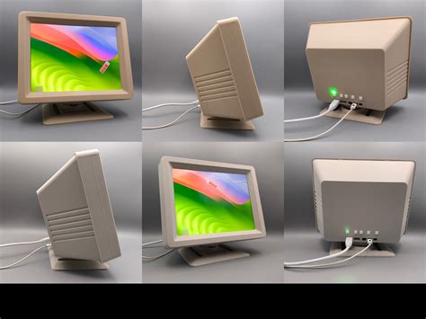 Crt Retro Style Monitor 2048x1536 Display Apple Amiga Ibm