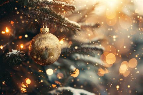 Dazzling Christmas Tree Decoration Ornament Stock Illustration