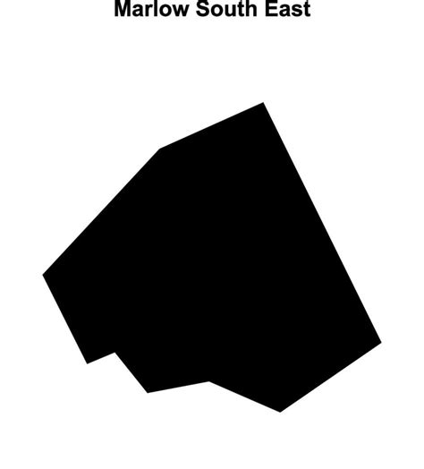 Marlow South East England Blank Outline Map 67588149 Vector Art At