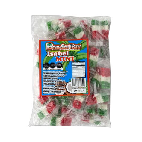 Bandera De Coco Isabel Mini 50pz Dulfi Dulcería