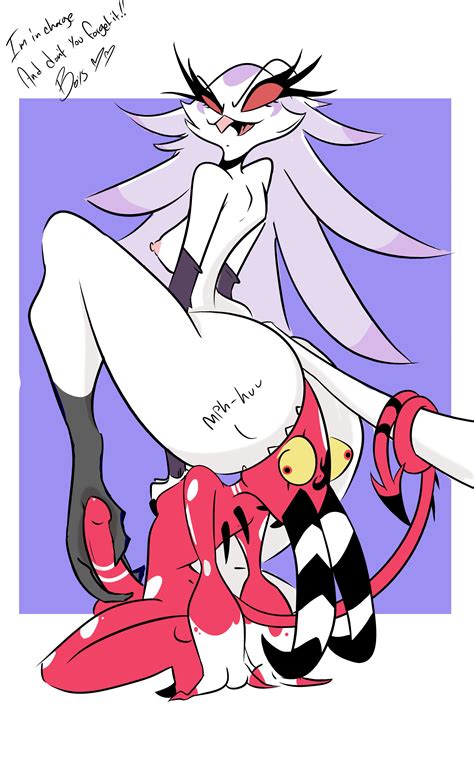 Rule 34 Absurd Res Anthro Aptom7747 Blitzo Helluva Boss Duo Facesitting Female Female On Top