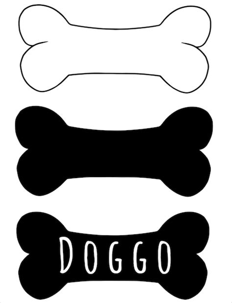 Colección De Huesos De Perro Vector Premium