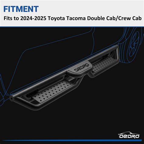 6 Running Boards Compatible With 2024 Toyota Tacoma Doublecrew Cab 4